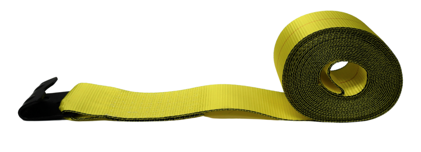 4" x 30' Winch Strap with Flat Hook — TarpHaus