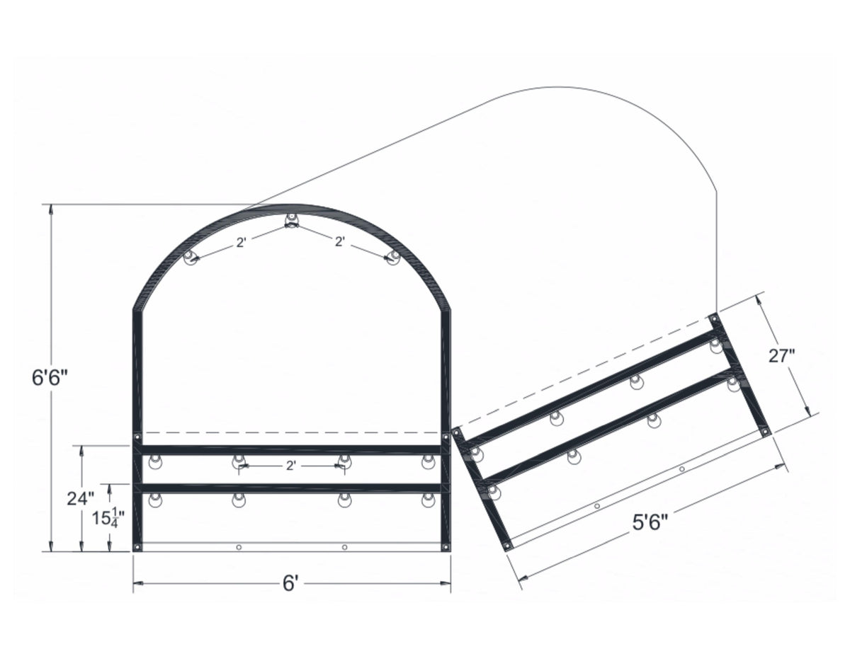6.5’ x 6’ x 6.5’ Heavy Duty Double Stitched Coil Bag — TarpHaus
